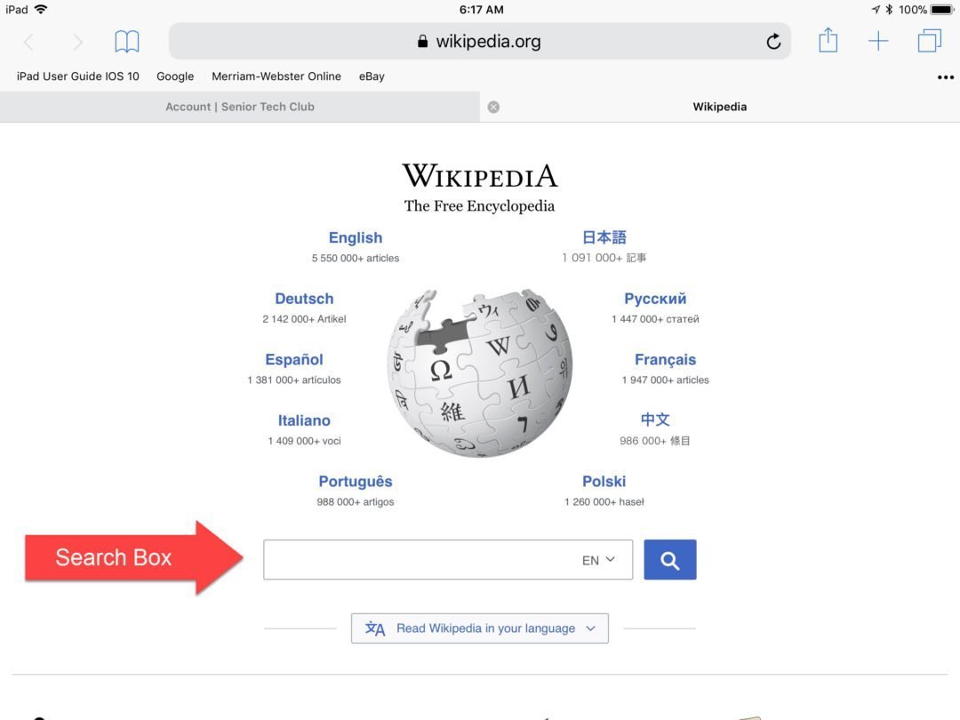 Internet Browsing with Safari – the Basics | Senior Tech Club